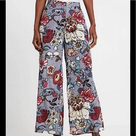 Pants & Jumpsuits | Masai Perinus Floral Wide Leg Trouser Pants | Poshmark